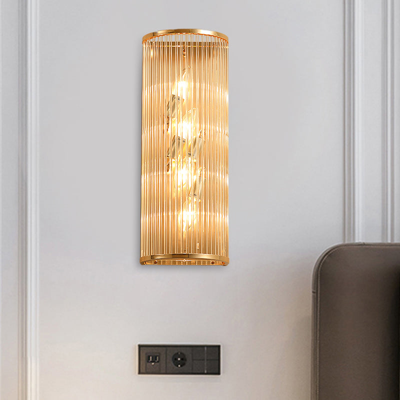 Modern Elegance Meets Warmth: Crystal Rod Wall Sconce – Light Style Hub