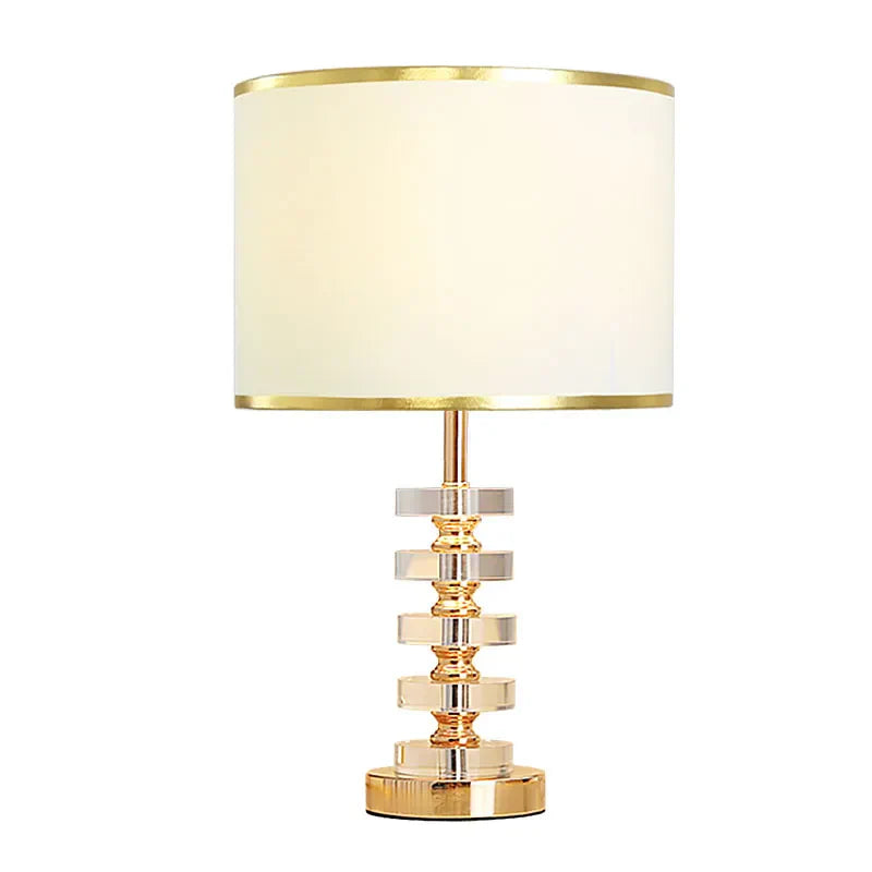 Luxury Crystal Table Lamp - Post Modern American Style Bedside Lamp ...